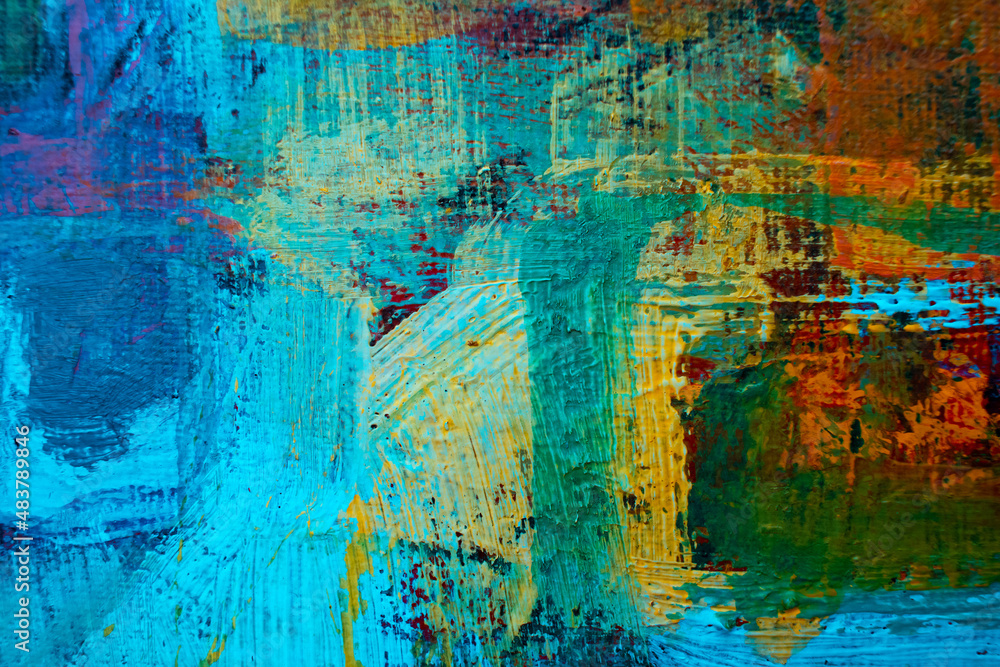 Abstract painting. Background design of acrylic painting , rich texture ...