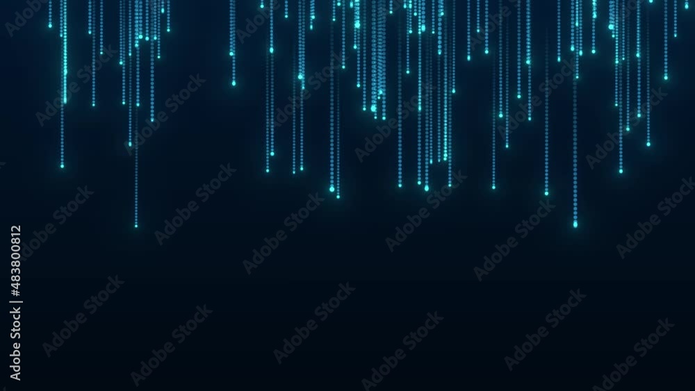 Vidéo Stock Data technology background. Big data visualization ...