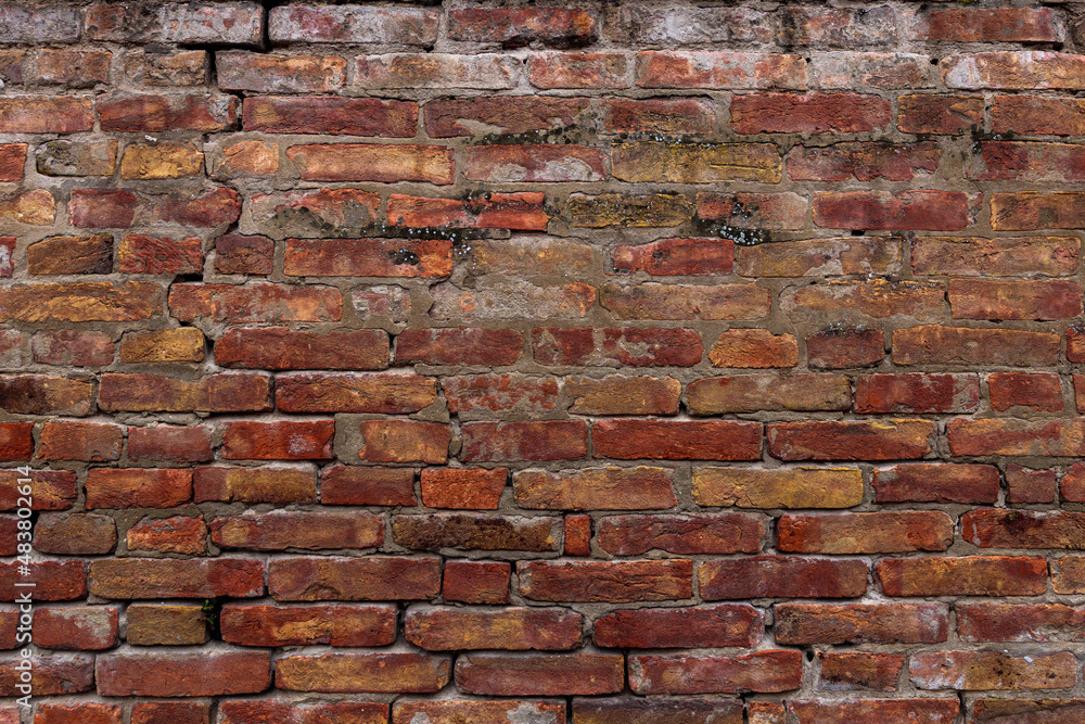 Red high resolution brick texture background Stock Photo | Adobe Stock