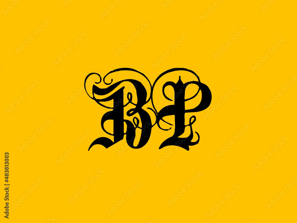 Calligraphy BP Logo Icon, Creative BP Logo design for all kind of use ...