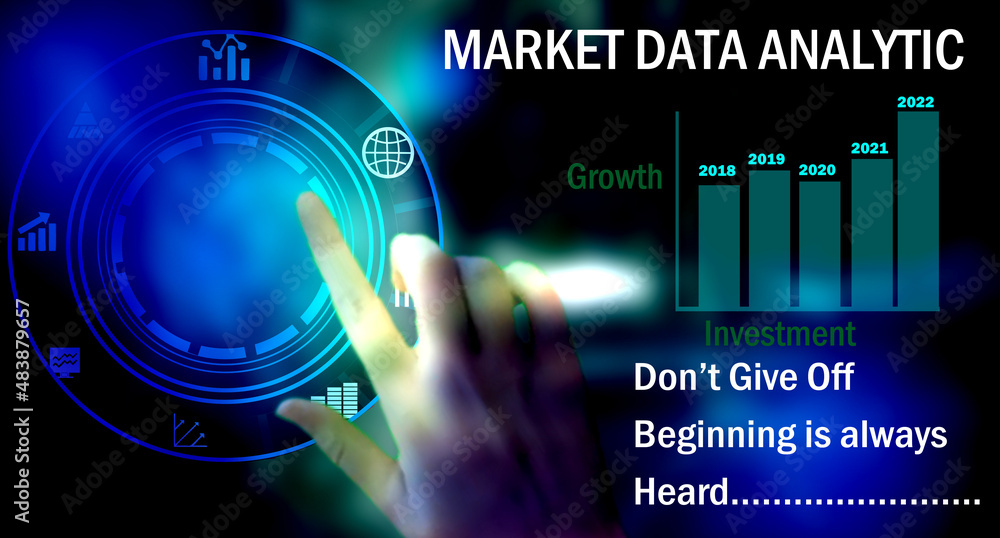 Market Data Analytic technology. Stock Photo | Adobe Stock