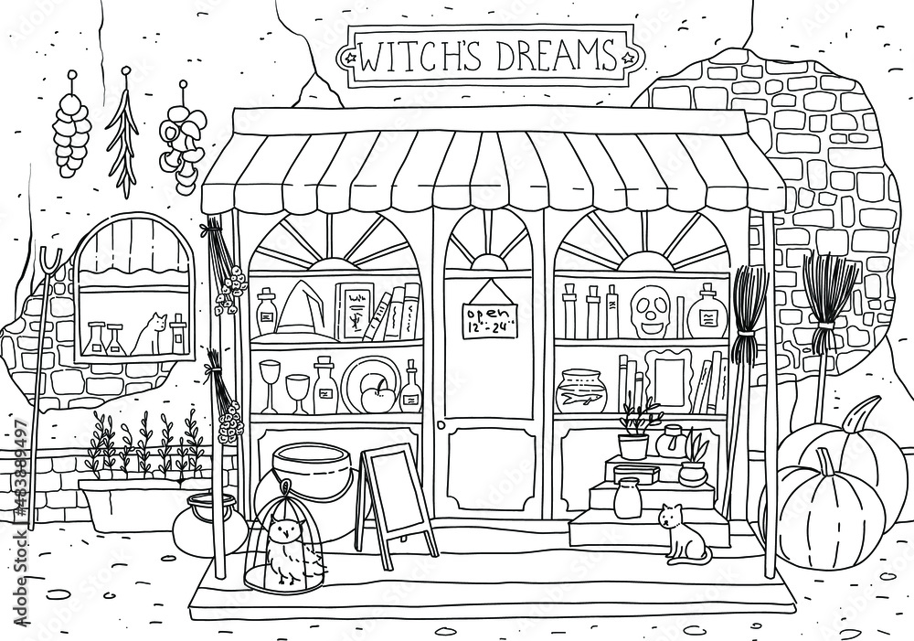 Store Coloring Page