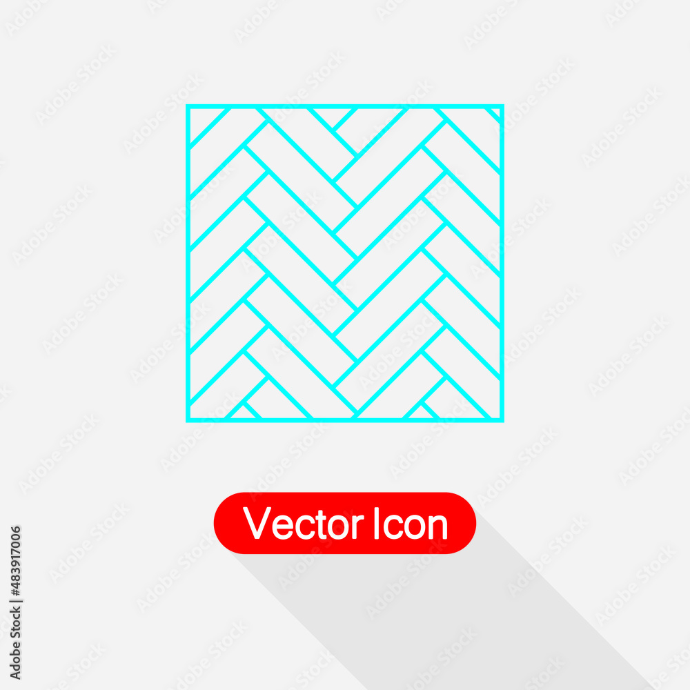 Parquet Floor Icon, Parquet Icon Stock Vector | Adobe Stock