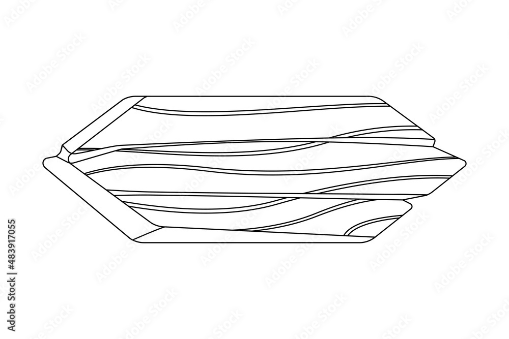 Wooden black line empty billboard set vector. Continuous line drawing ...