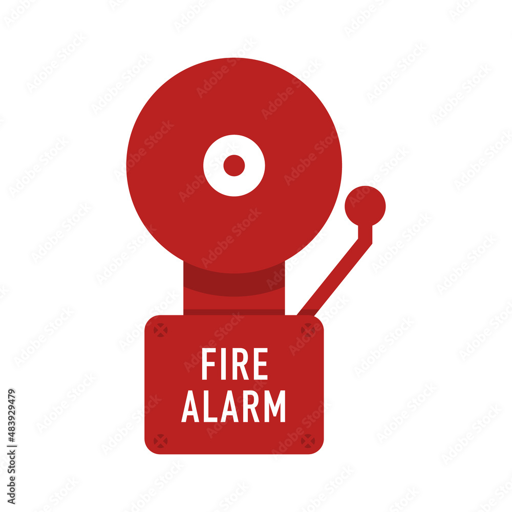 Fire alarm system. Vector Stock Vector | Adobe Stock