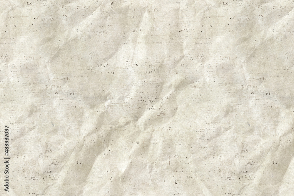 Newspaper crumpled paper grunge vintage old aged texture background ...
