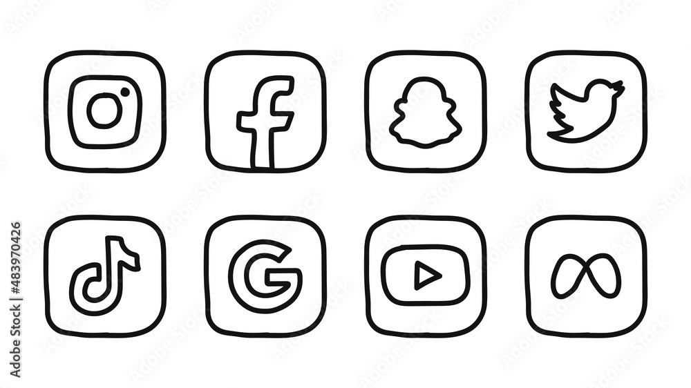 Hand Drawn Twitter Icons