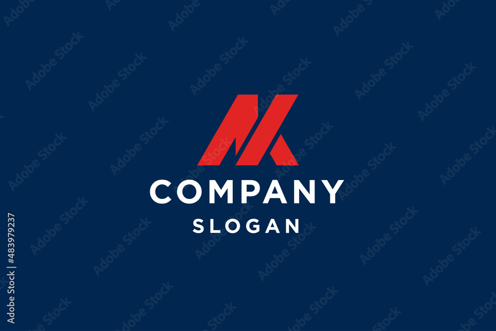 Initials letter MK logo design vector illustration. Stock Vector ...