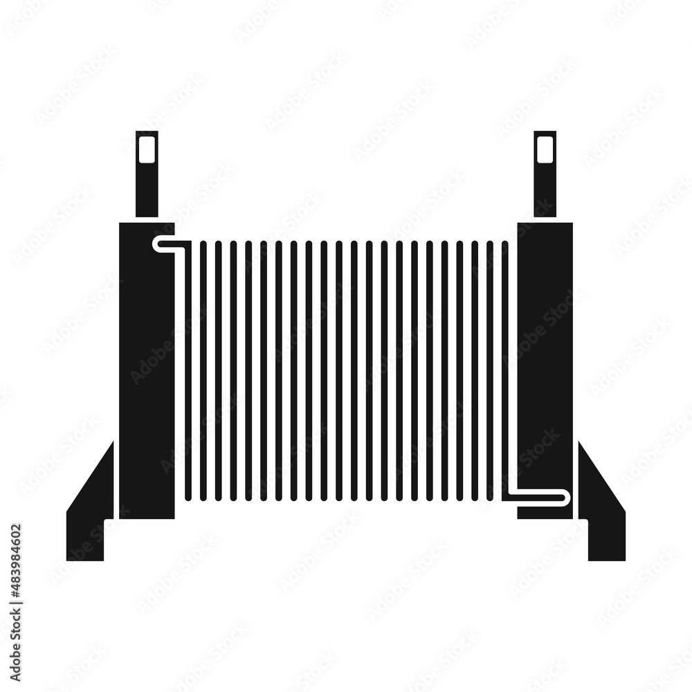 Vector illustration of coil and spiral symbol. Graphic of coil and ...