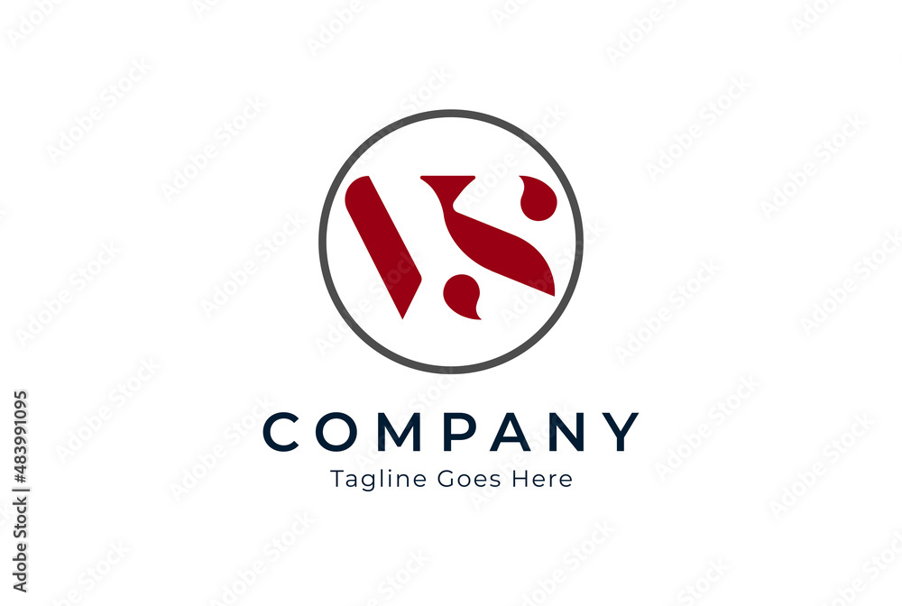 VS Logo. modern and minimalist style. usable for brand and company ...