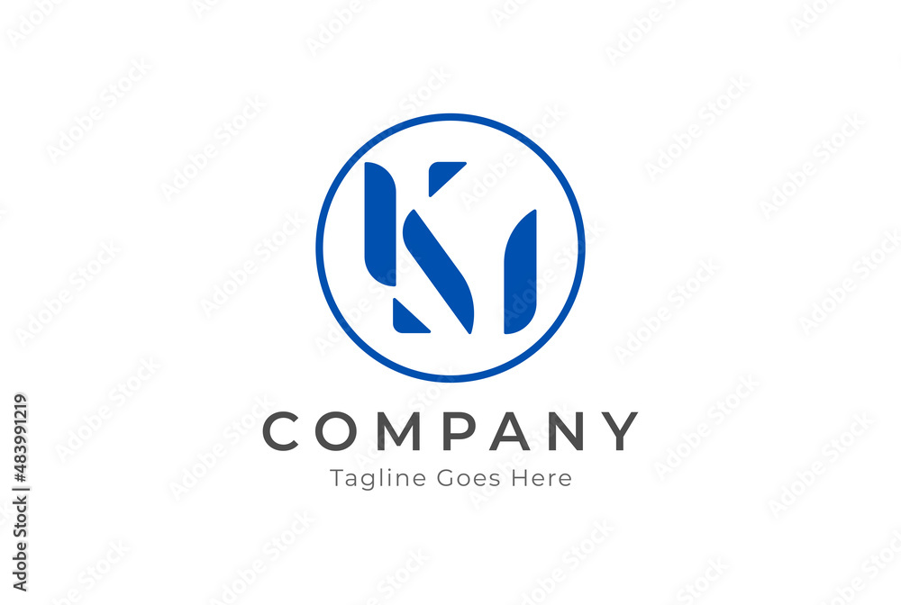 KM Logo. modern and minimalist style. usable for brand and company ...