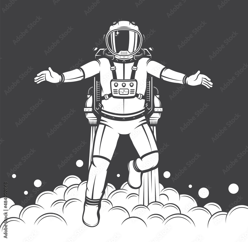 Jetpack Clipart Black And White