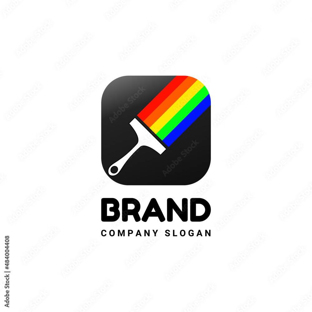 vector paint logo design. good for paint shops, paint products etc ...