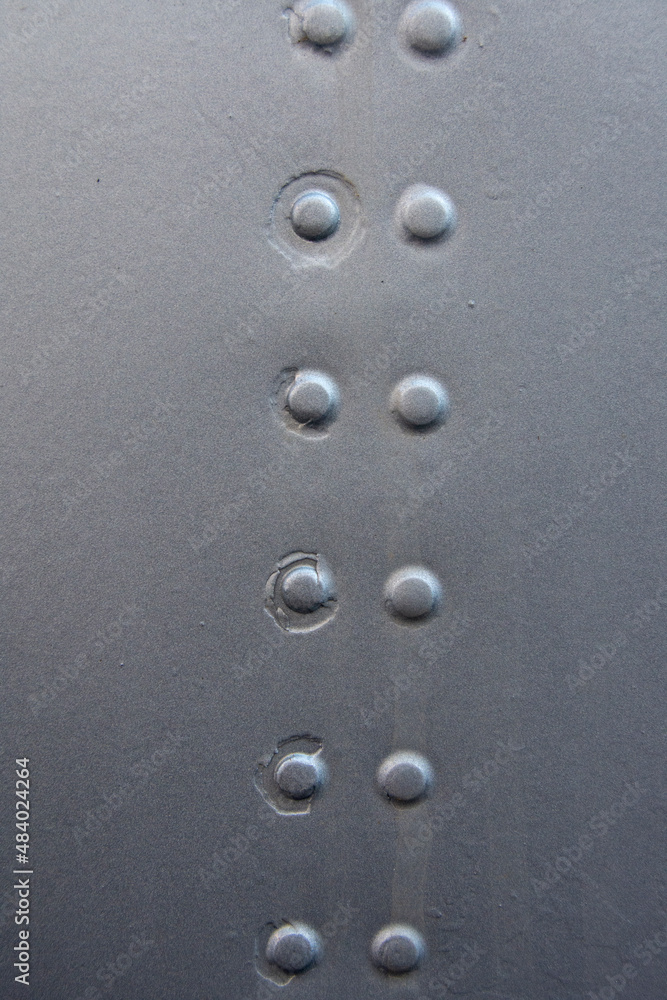 Textura o fondo de remaches en acero Stock Photo | Adobe Stock