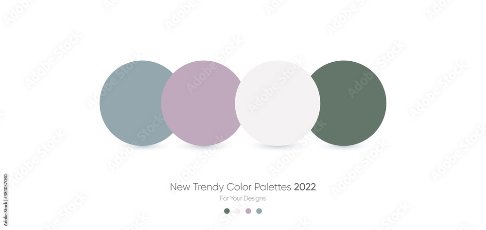 Stockvector Trendy Pantone color palette 2022 for fashion, home ...