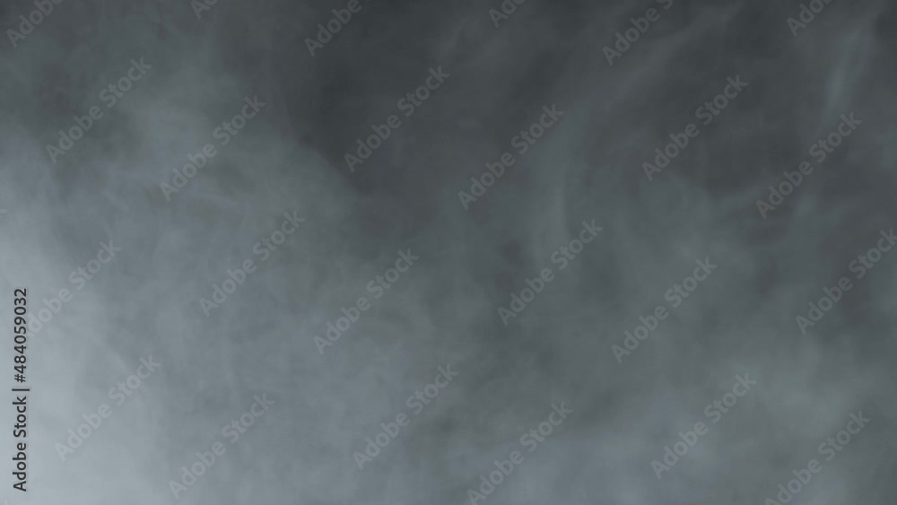 Smoke, Cloud of cold fog in light spot background. Light, white, fog ...