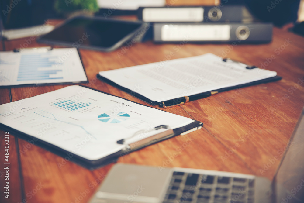 Business executive home office Desk Background concept. Business ...