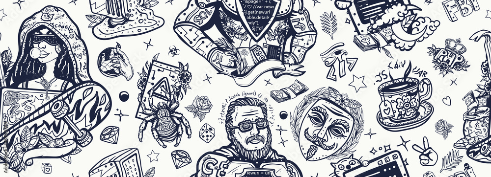 Anonymous Hacker Tattoo