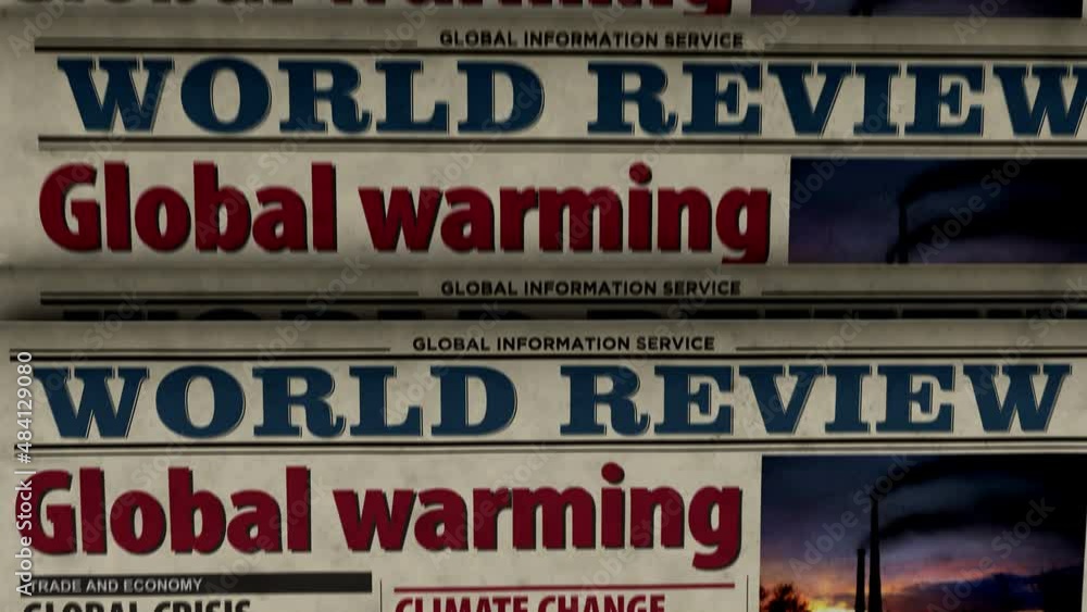 Vidéo Stock Global warming, climate change, ecology crisis and ...