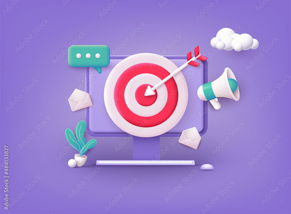 Seo optimization and smm concept. Digital marketing, smm digital web ...