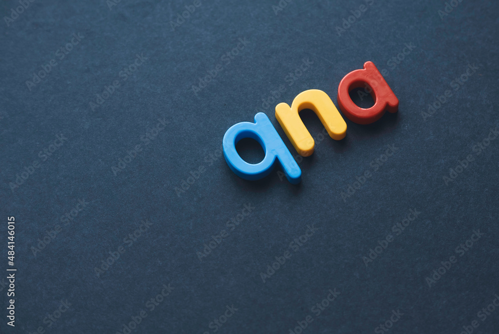 Questions and answers concept. Alphabet qna aon dark background. Stock ...