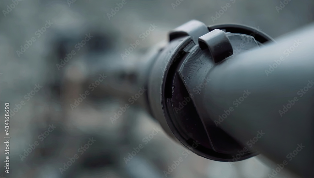 Vladimirov heavy machine gun. Photo series. machine gun muzzle Stock ...