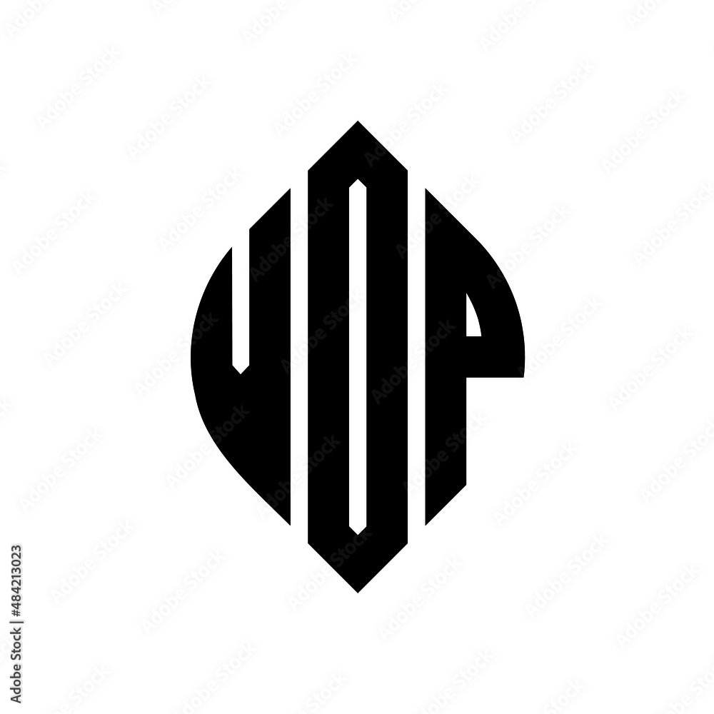 VDP circle letter logo design with circle and ellipse shape. VDP ...