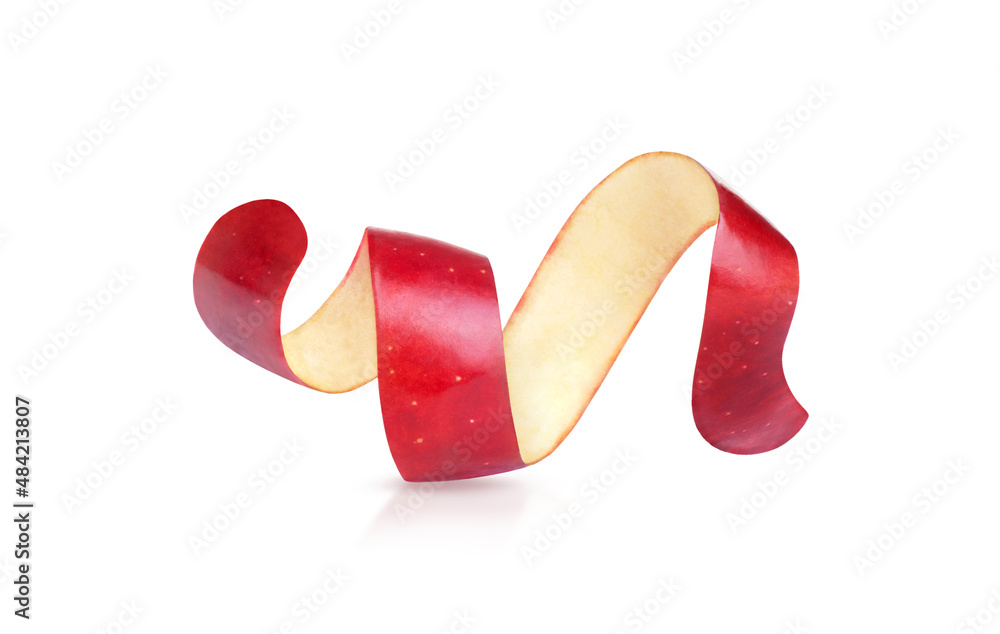 apple skin on white background Stock Photo | Adobe Stock