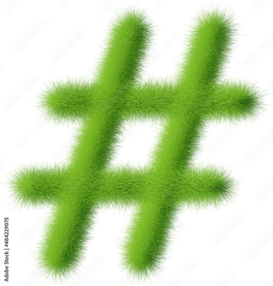 Climate symbol ,grass hash-tag symbol. Eco pound-sign symbol withthe ...