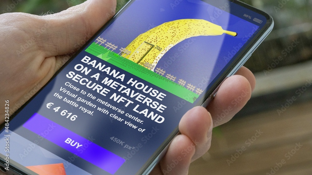 WEB3 virtual real estate house NFT on a tokenized plot nft parcel ...