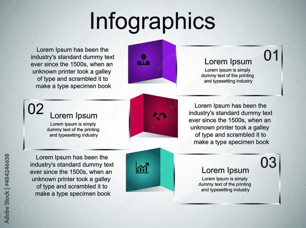 Business data visualization, infographics. Scheme of the process of ...
