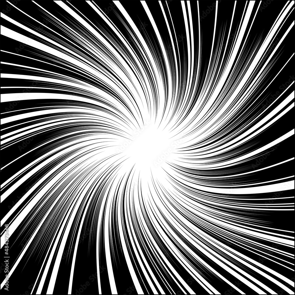 A Curved Comic and Cartoon Background Effect Stock Vector | Adobe Stock