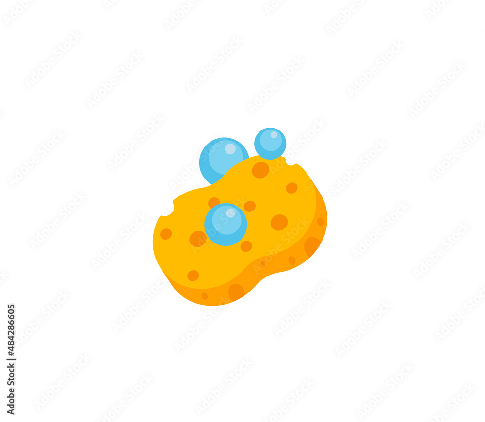 Sponge vector isolated icon. Emoji illustration. Sponge vector emoticon ...