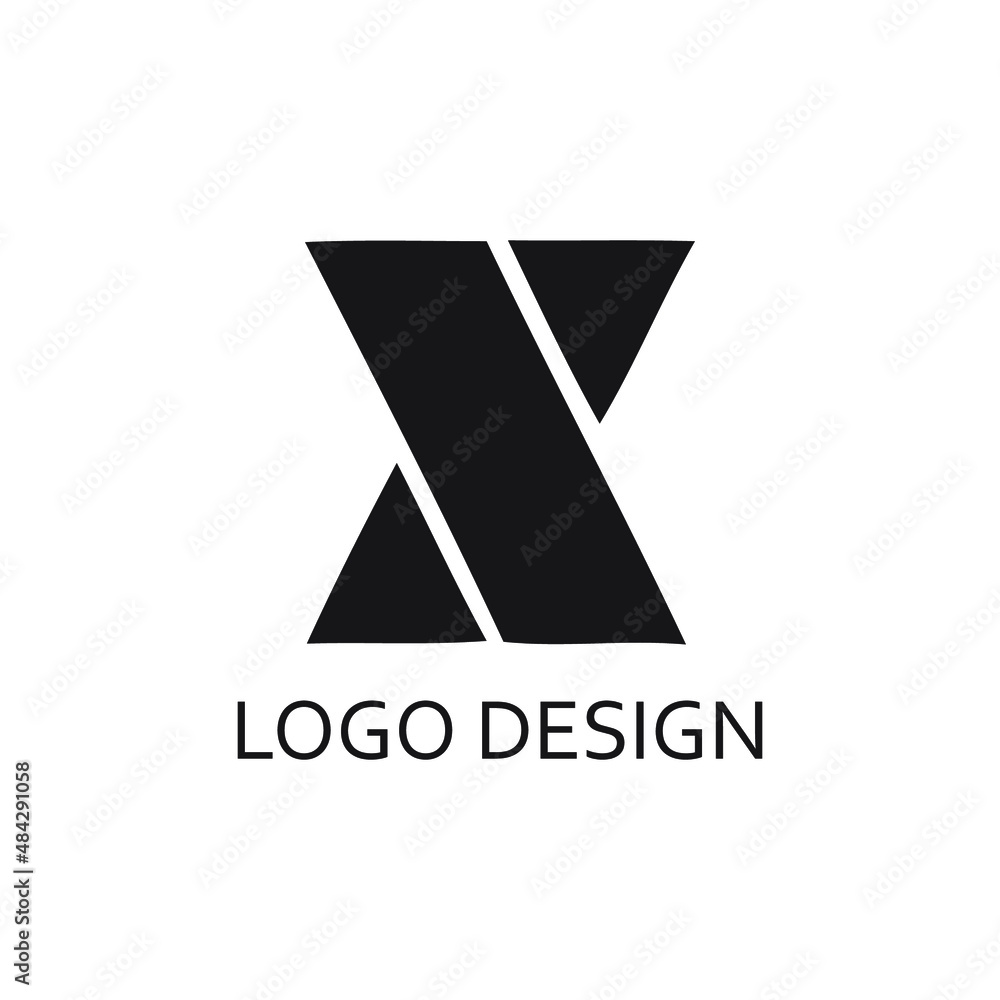 simple letter x company logo template Stock Vector | Adobe Stock