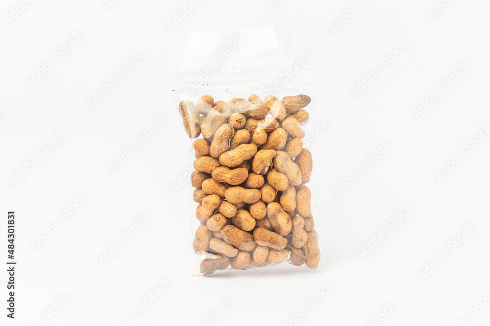 Peanuts Package over white background. Photos | Adobe Stock