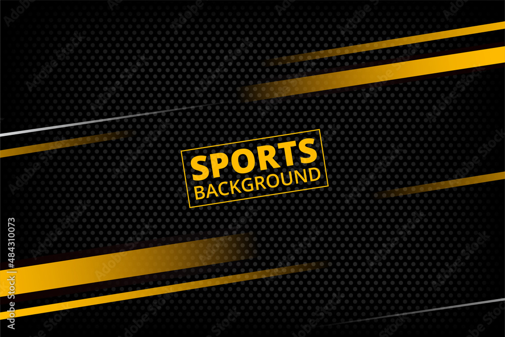 Modern Sports Background in geometric style design. Dark sports ...