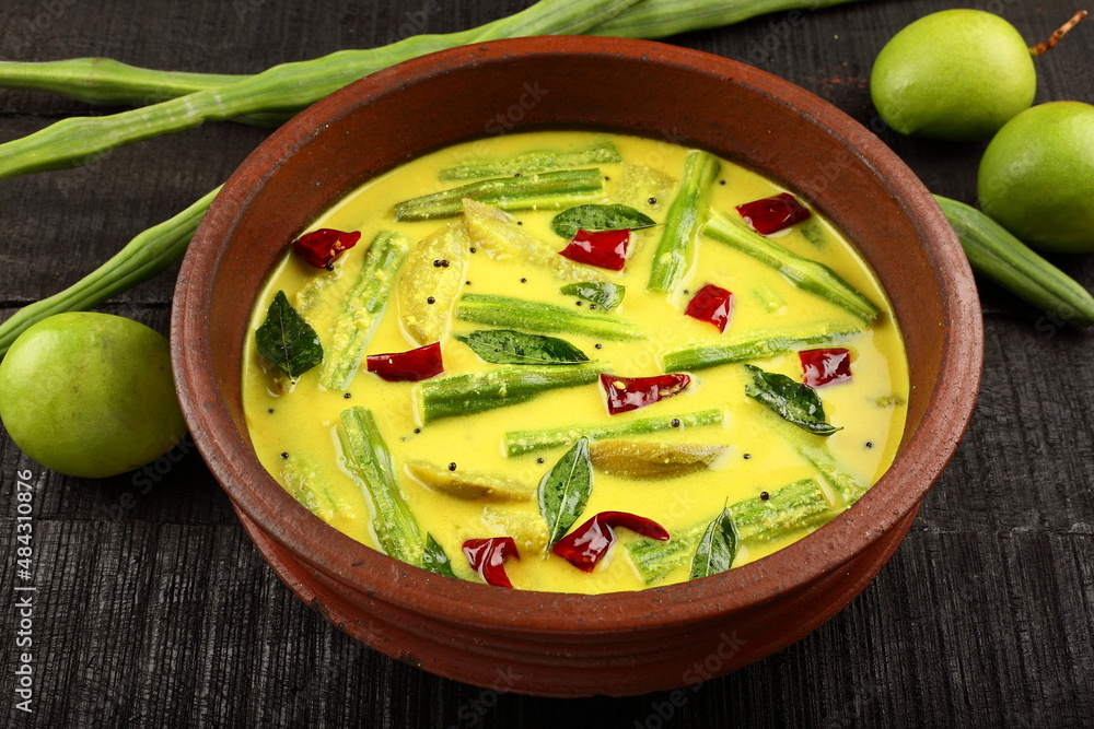 Muringa manga curry, Moringa oleifera green mango dish. Kerala recipes ...