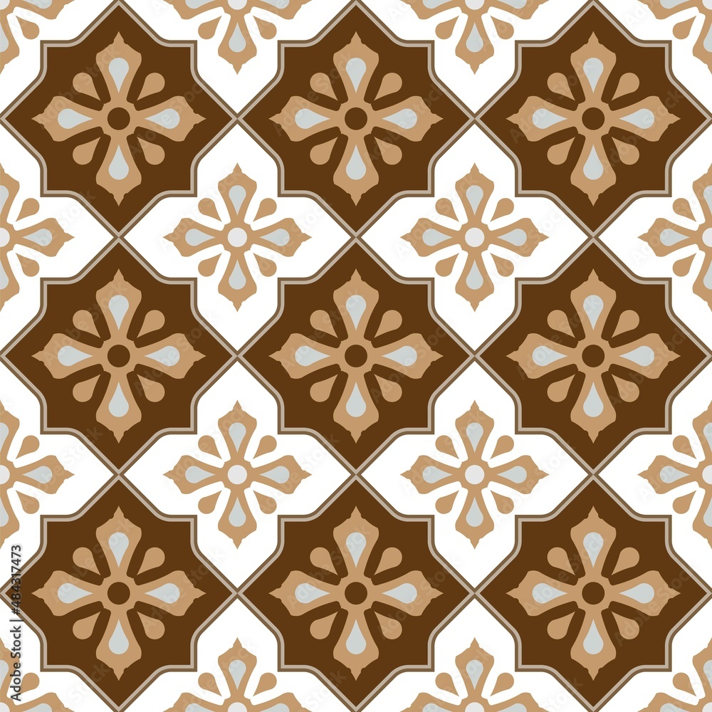 seamless tile pattern Stock Vector | Adobe Stock