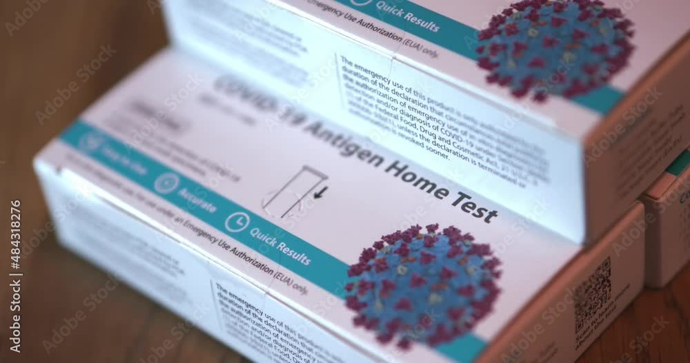 Covid 19 at home Antigen test kit for coronavirus 3 white and blue ...