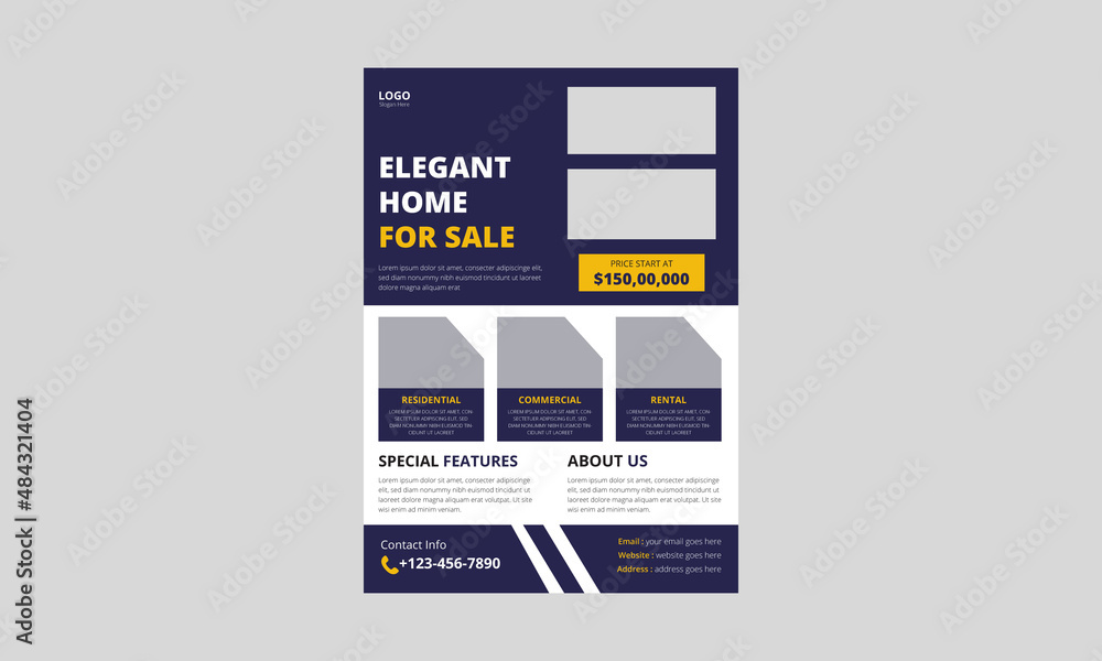 Real Estate Flyer Template Design, Corporate Real Estate Template ...