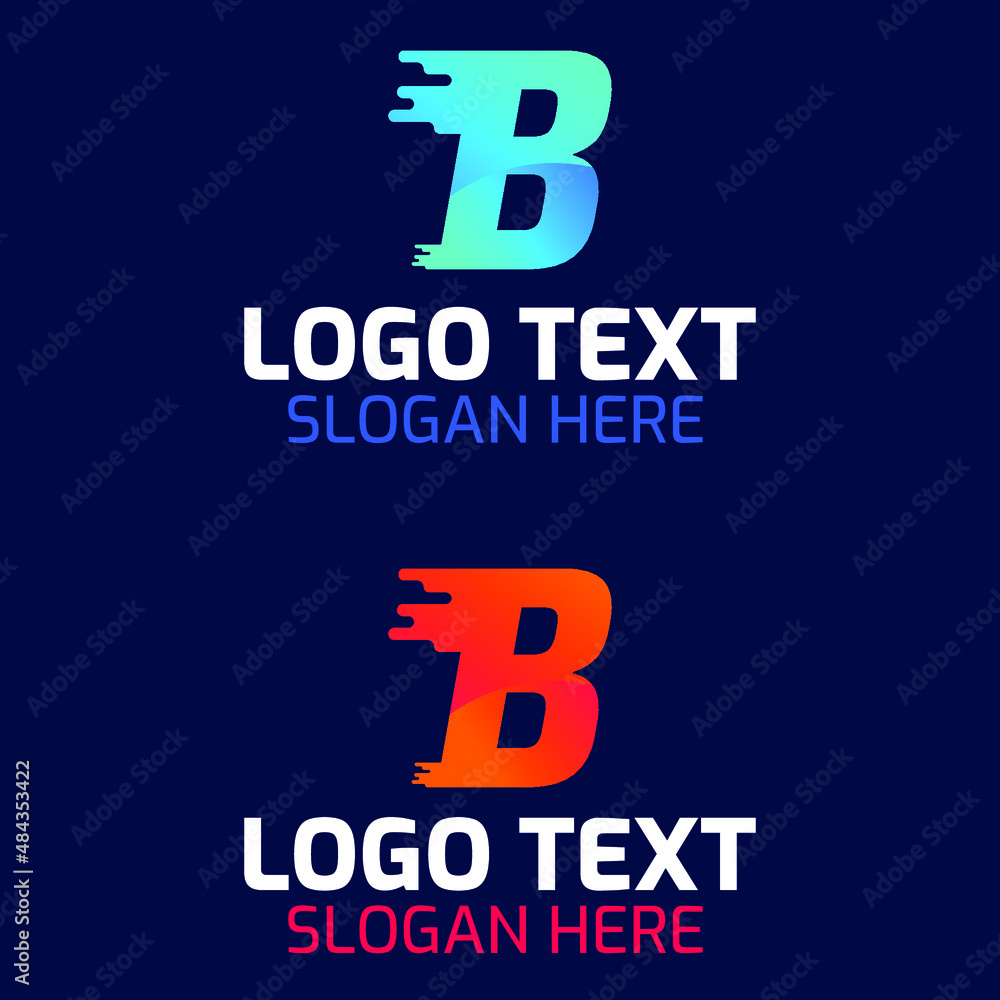 Dots Letter B Logo. B Letter Design Vector with Dots.Letter b logo ...
