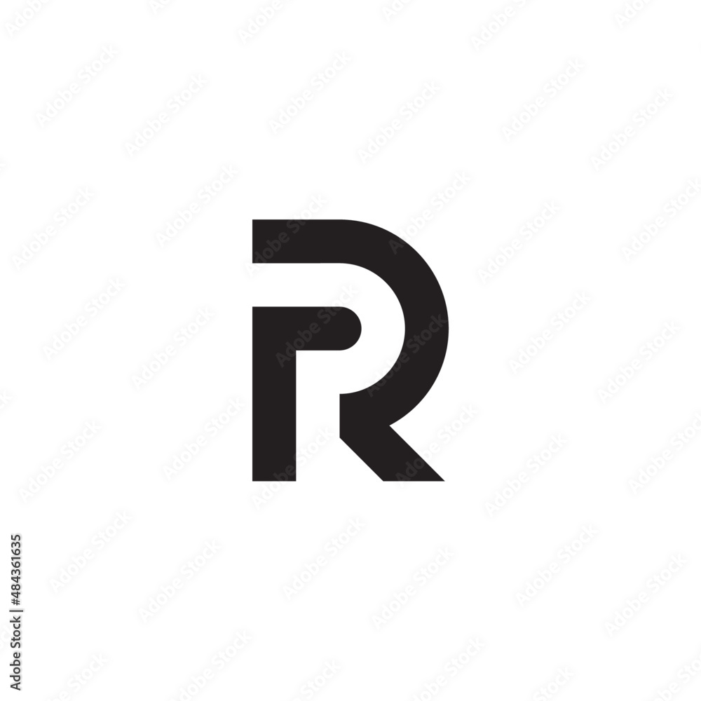letter r R simple symbol logo vector Stock Vector | Adobe Stock
