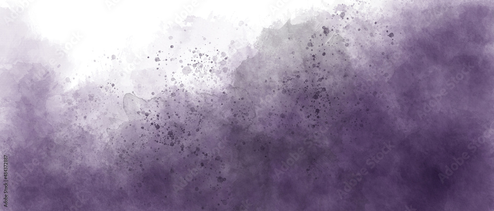 dark purple gray watercolor background with clouds texture Stock ...