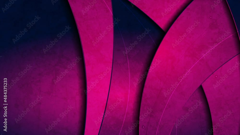 Purple and blue grunge waves abstract material motion background ...