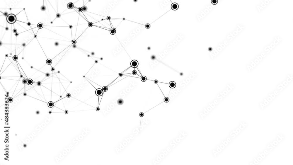 Abstract geometric background with connecting points and lines ...