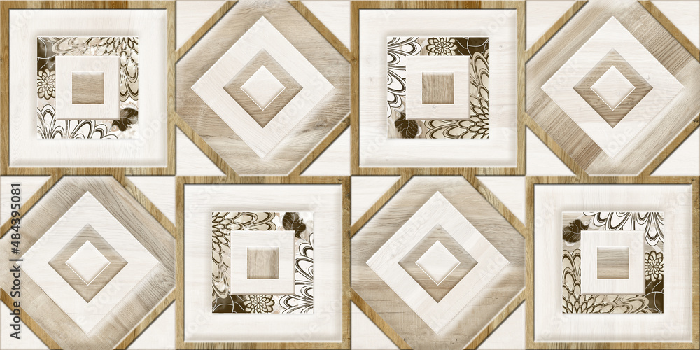 Multicolor digital wall tiles design for interior abstract home decor ...