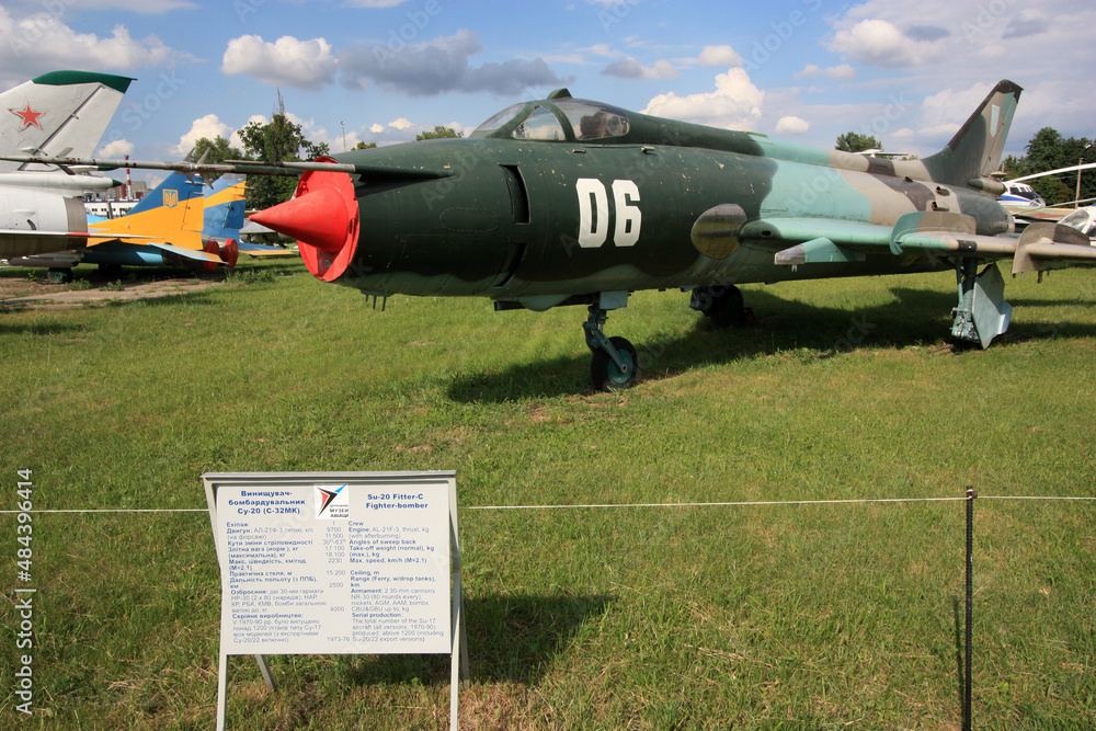 Exterior view of a Sukhoi Su-20 "Fitter-C" (Su-17 export version ...