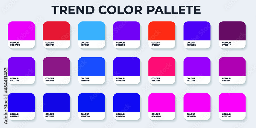 Color Pantone Trend Colour Guide Palette Catalog Samples In Rgb Hex