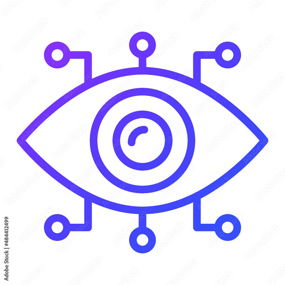 cyber eye Icon. User interface Vector Illustration, As a Simple Vector ...