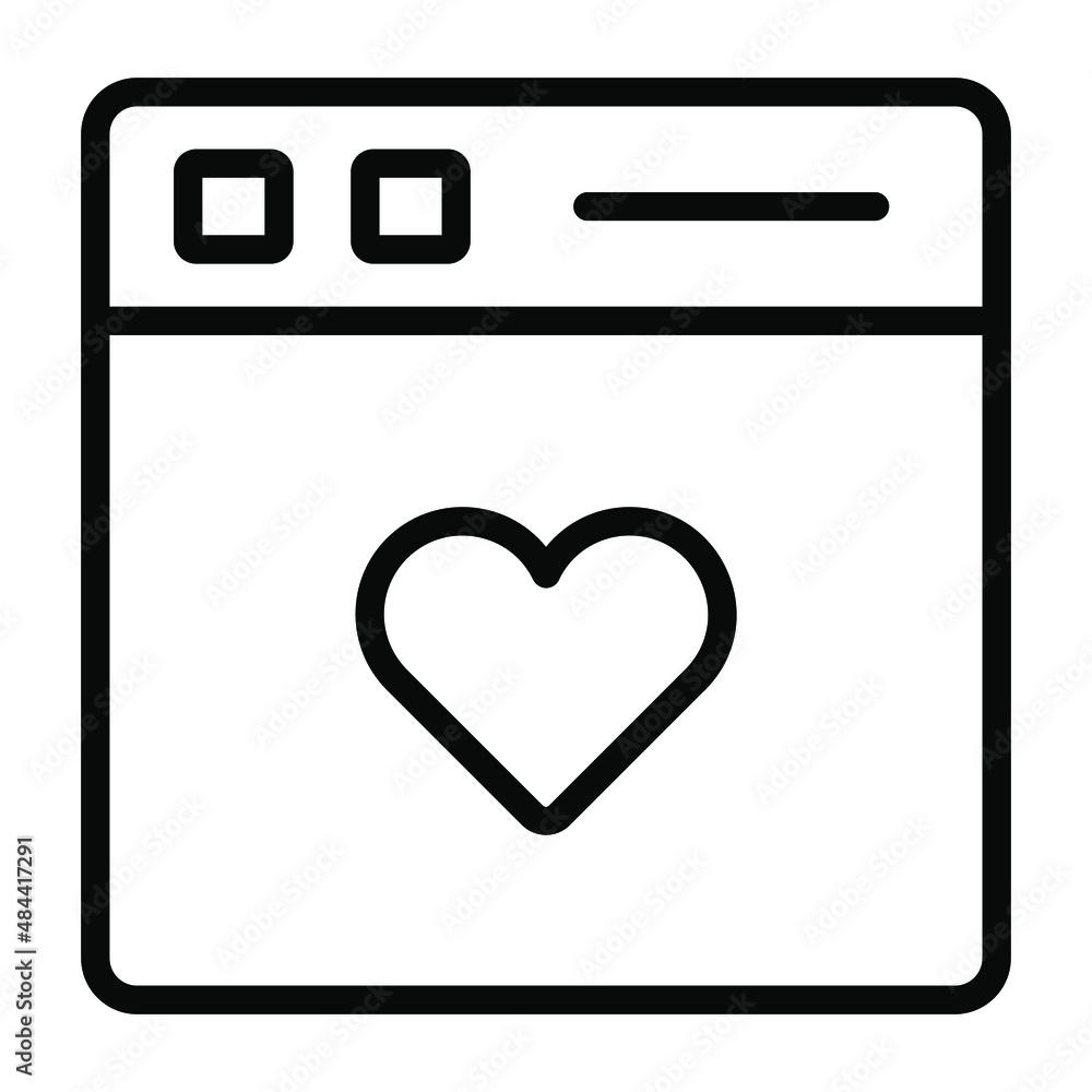 favorite Icon. User interface Vector Illustration, As a Simple Vector ...